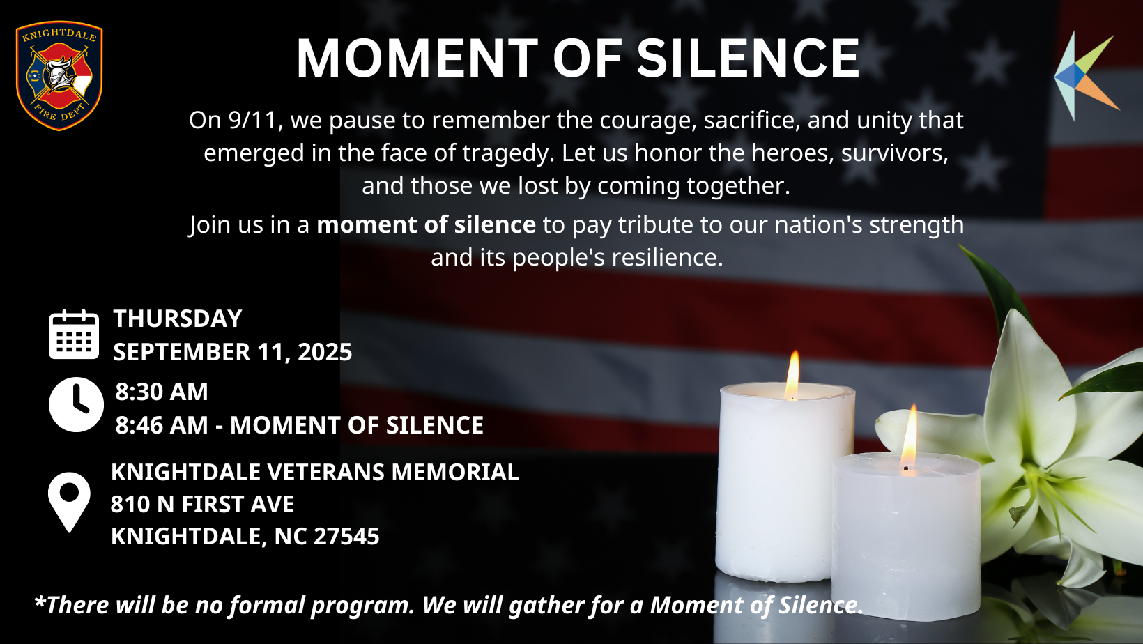 9/11 Moment of Silence | Town of Knightdale, NC